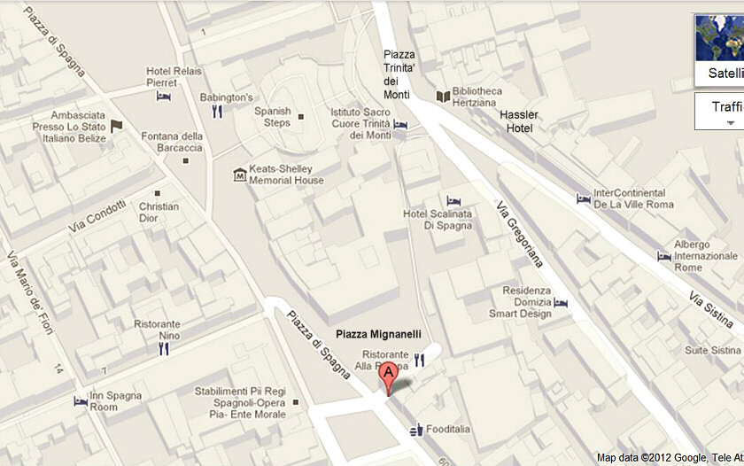 Spanish Steps Rome Maps